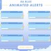Cute Twitch Alert | Blue Popup Sub Alert | Animated Twitch Alerts X6 - Etsy