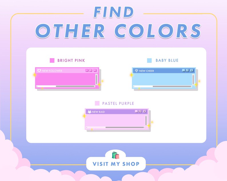 Cute Twitch Alert | Blue Popup Sub Alert | Animated Twitch Alerts X6 - Etsy