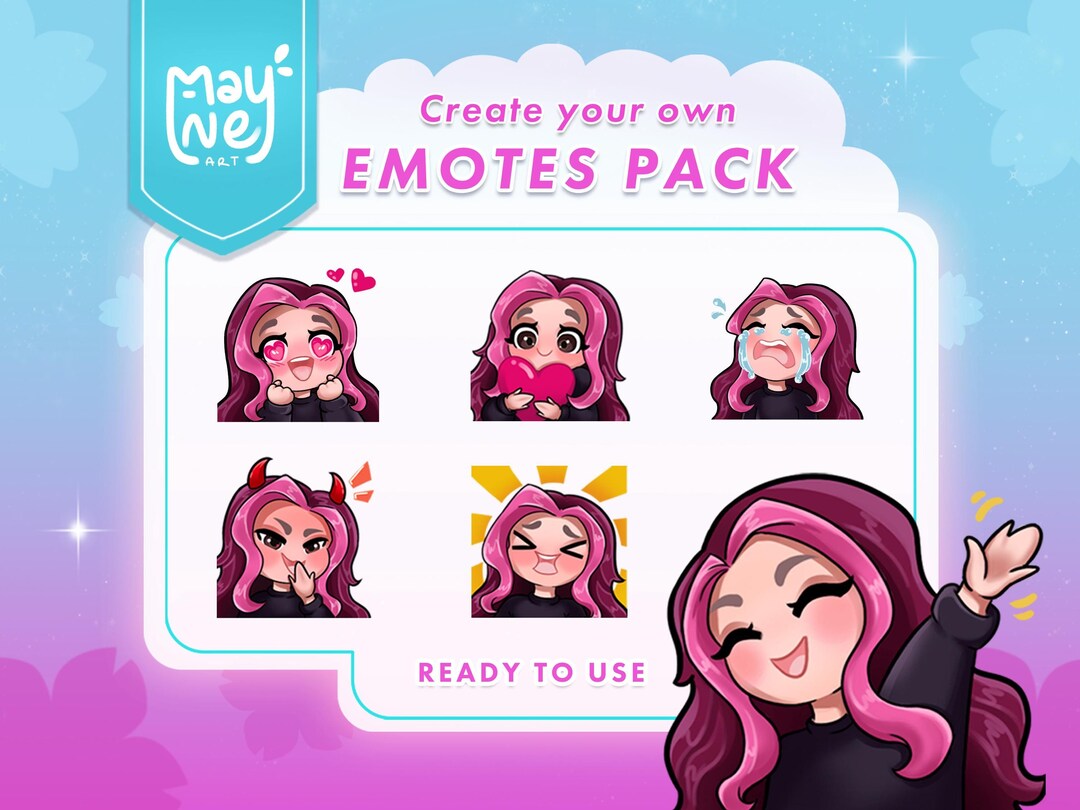 Create Your Custom Emotes for Twitch, Discord, Kick – Cool Emojis Pack ...