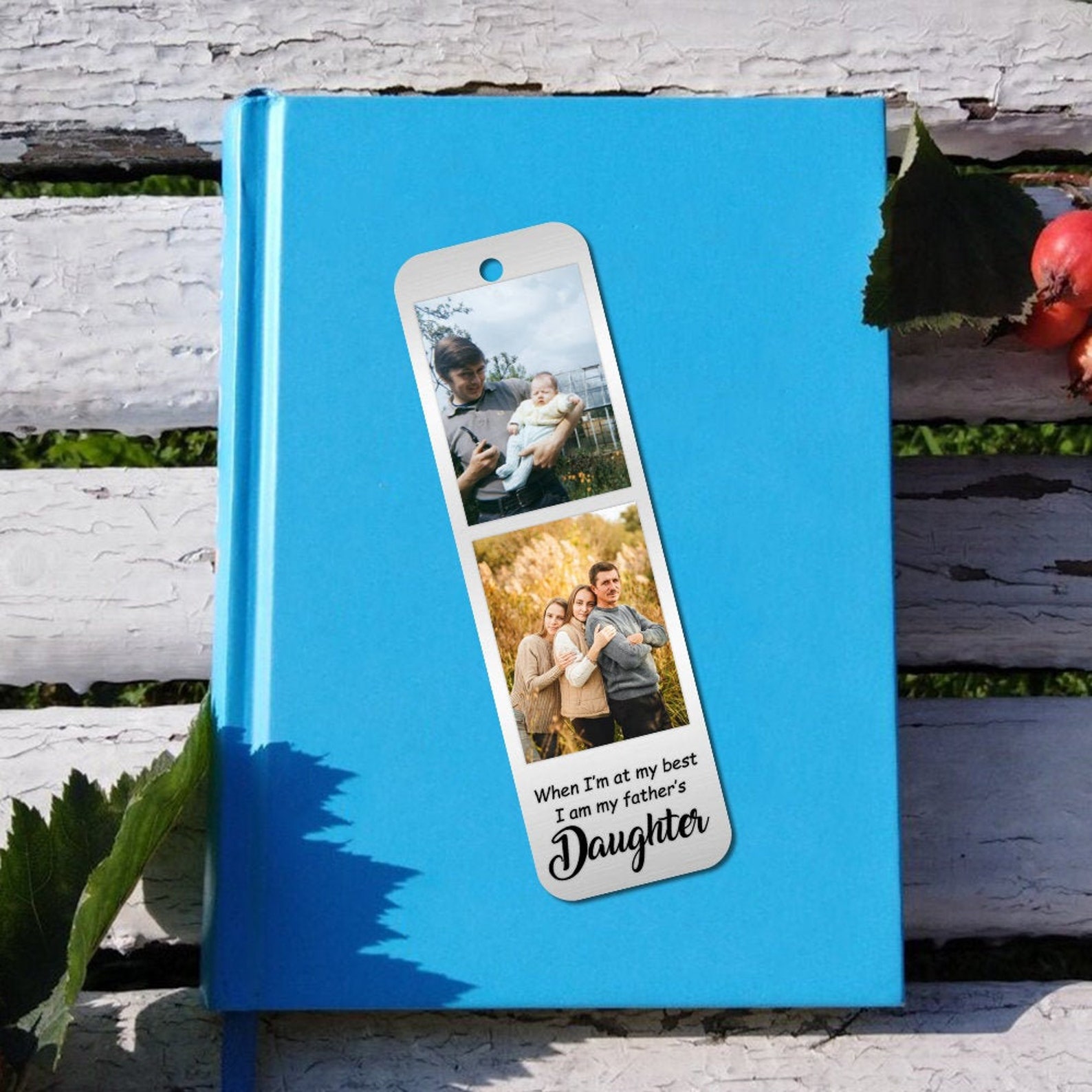 Personalized Metal Photo Bookmark Printed Both Sides Custom | Etsy