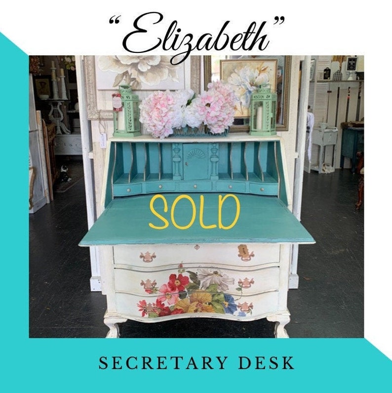SOLD *** Vintage “elizabeth” Secretary Desk - Etsy