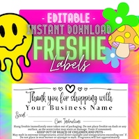 PDF File Download Canva Template | Freshie Scent Circle Sticker ...