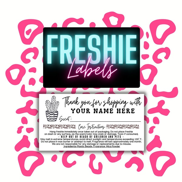 Car Freshie Warning Label - Etsy