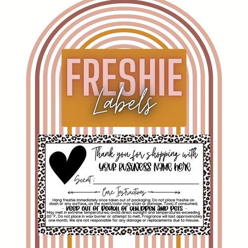 INSTANT DOWNLOAD Freshie Warning Labels With Space to Write - Etsy