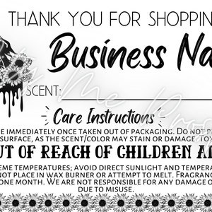 ROLL OF 250 - Large Car Freshie Warning Labels, Custom Warning Labels ...