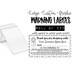 ROLL OF 250 - Large Car Freshie Warning Labels, Custom Warning Labels ...