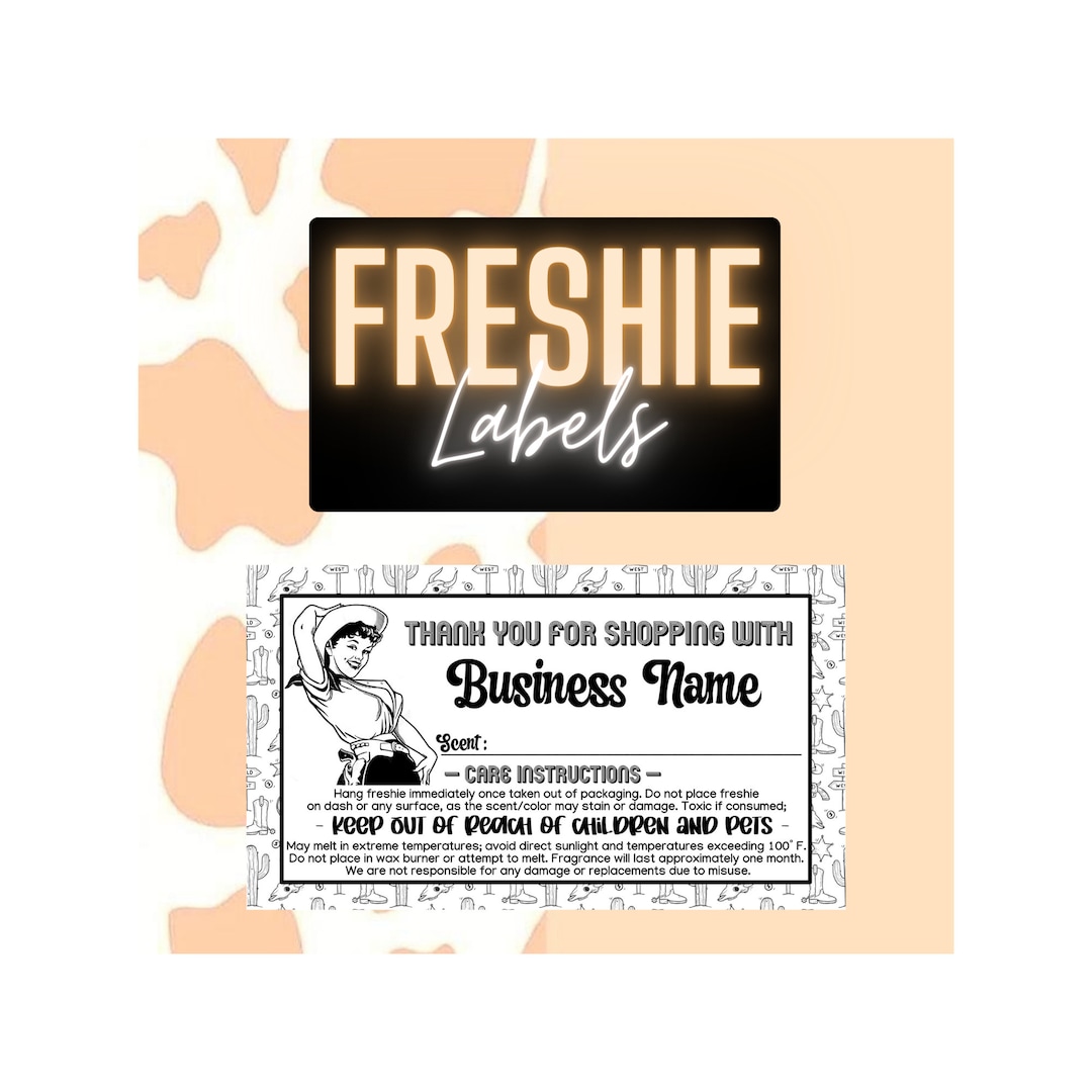 ROLL OF 250 - Large Car Freshie Warning Labels, Custom Warning Labels ...