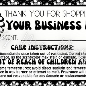 ROLL OF 250 - Large Car Freshie Warning Labels, Custom Warning Labels ...