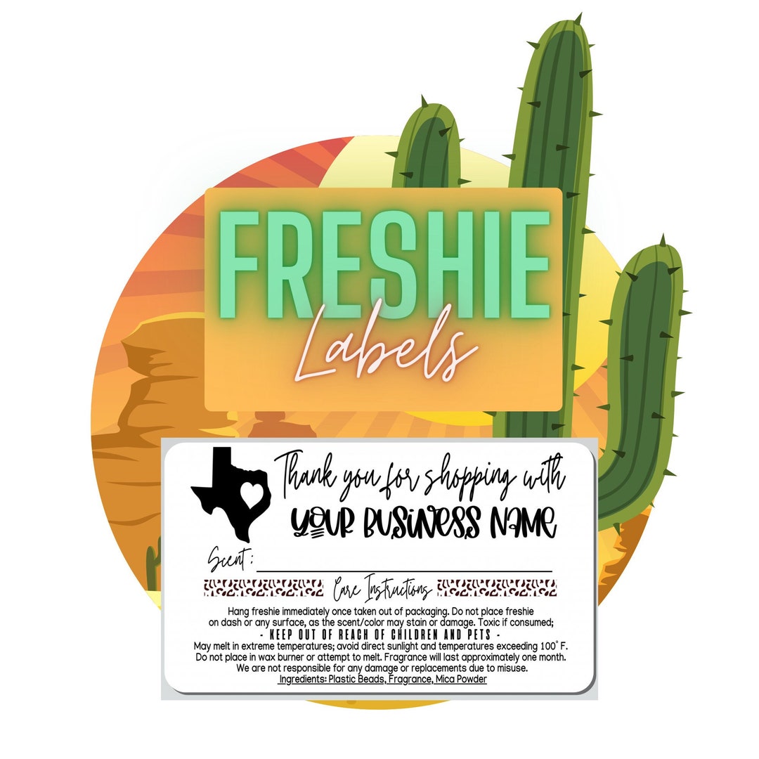 ROLL OF 250 - Large Car Freshie Warning Labels, Custom Warning Labels ...