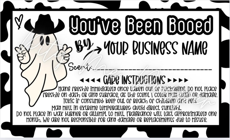 ROLL OF 250 - Large Car Freshie Warning Labels, Custom Warning Labels ...