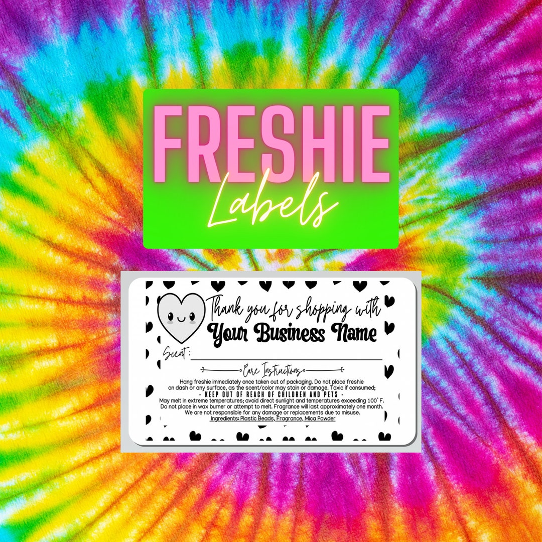 ROLL OF 250 - Large Car Freshie Warning Labels, Custom Warning Labels ...