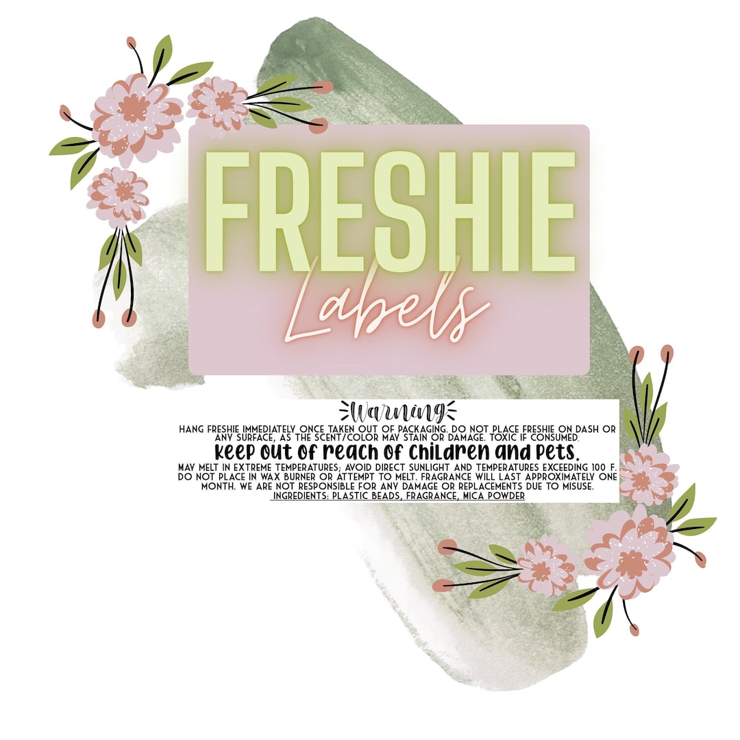 ROLL OF 325 - Car Freshie Warning Labels, Custom Warning Labels for ...