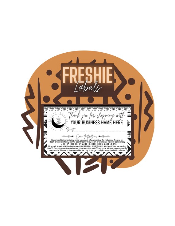 Car Freshener Labels ROLL OF 250 Custom Car Candle Labels w/ Scent ...