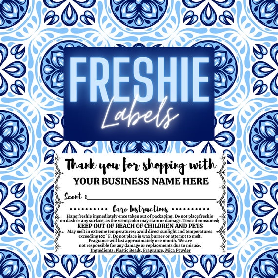 ROLL OF 250 Large Car Freshie Warning Labels Custom Warning | Etsy