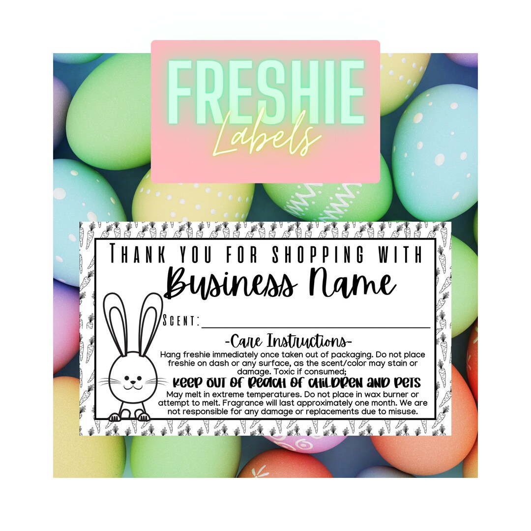 ROLL OF 250 Large Car Freshie Warning Labels, Custom Warning Labels for ...