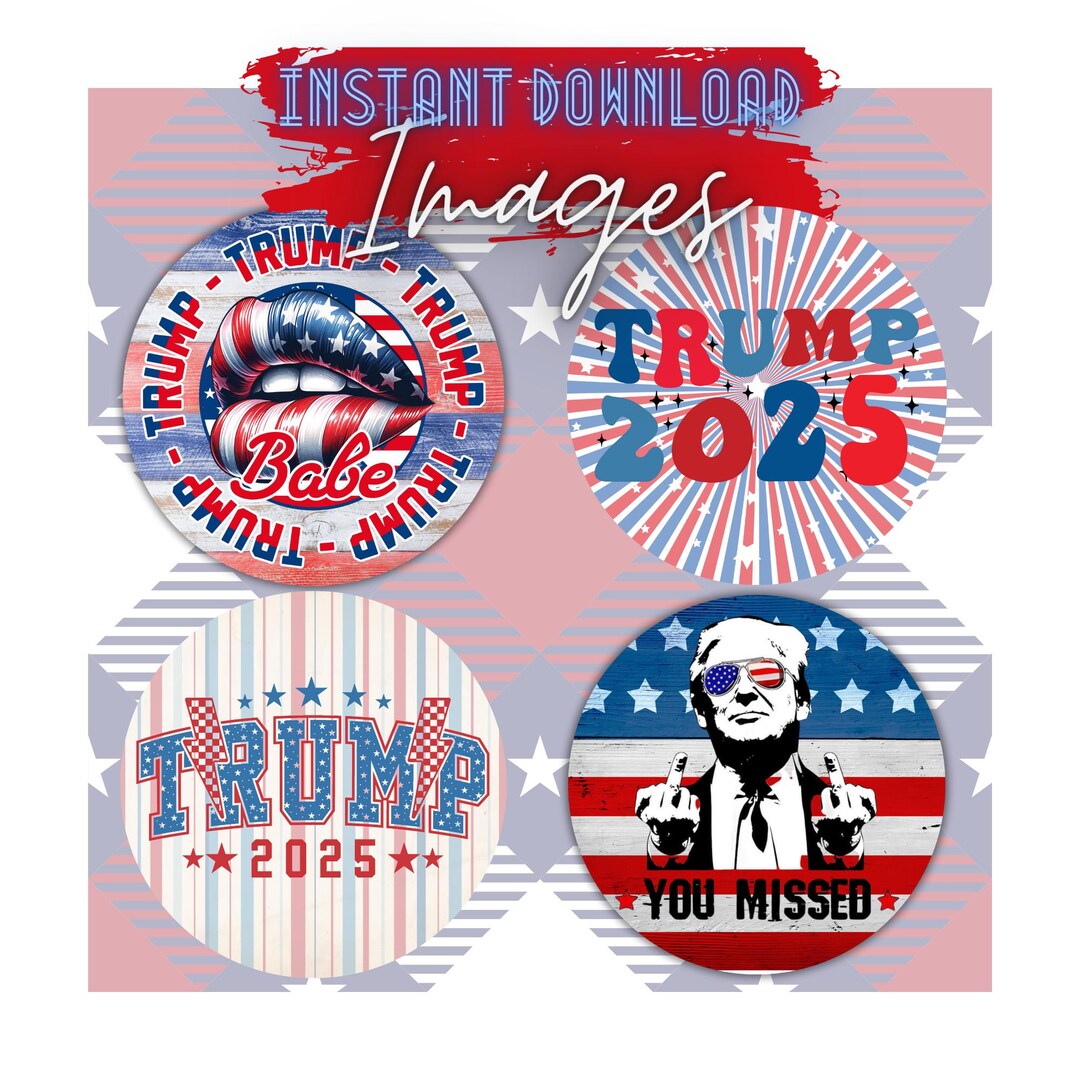 INSTANT DOWNLOAD - Trump PNG Images - Cardstock for Freshies, Car ...