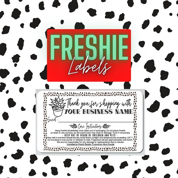 Car Freshener Labels ROLL OF 250 Custom Car Candle Labels w/ Scent ...