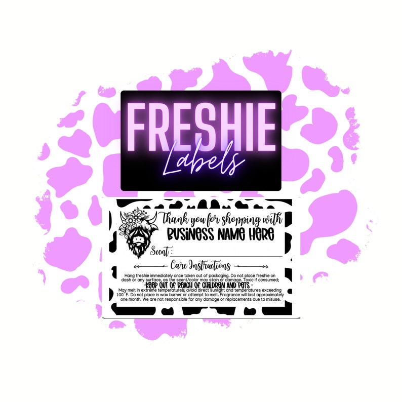 ROLL OF 250 Large Car Freshie Warning Labels Custom Warning - Etsy