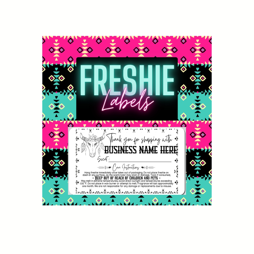 ROLL OF 250 - Large Car Freshie Warning Labels, Custom Warning Labels ...