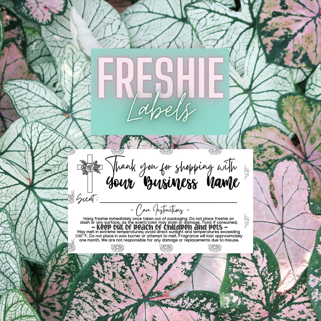 ROLL OF 250 - Large Car Freshie Warning Labels, Custom Warning Labels ...