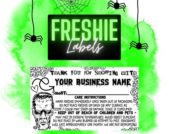 ROLL OF 250 Large Car Felt Freshie Warning Labels, Custom Labels for ...