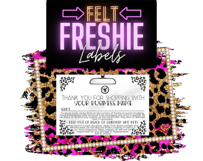 ROLL OF 250 Large Car Felt Freshie Warning Labels Custom - Etsy