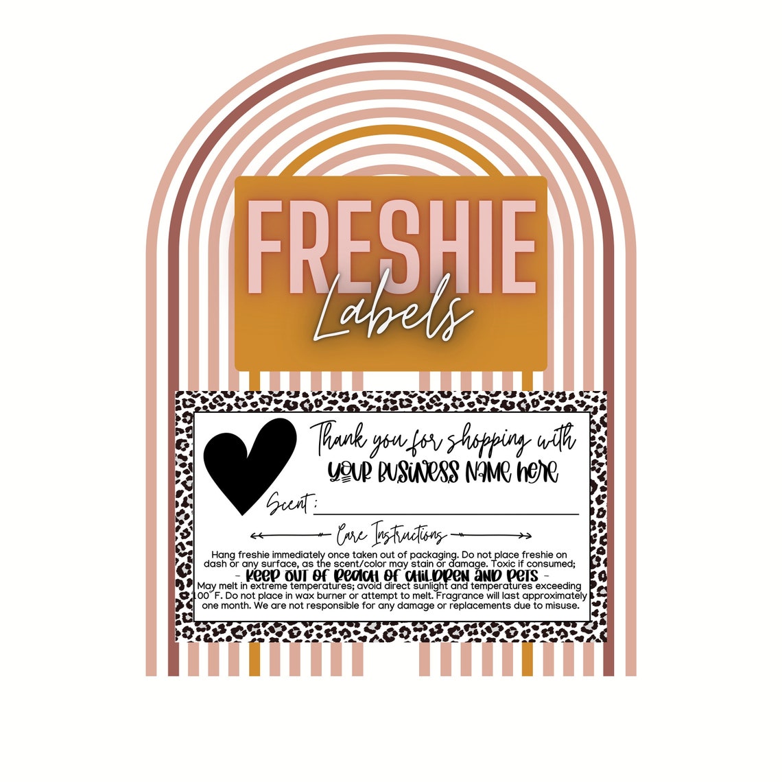 ROLL OF 250 Large Car Freshie Warning Labels Custom Warning - Etsy