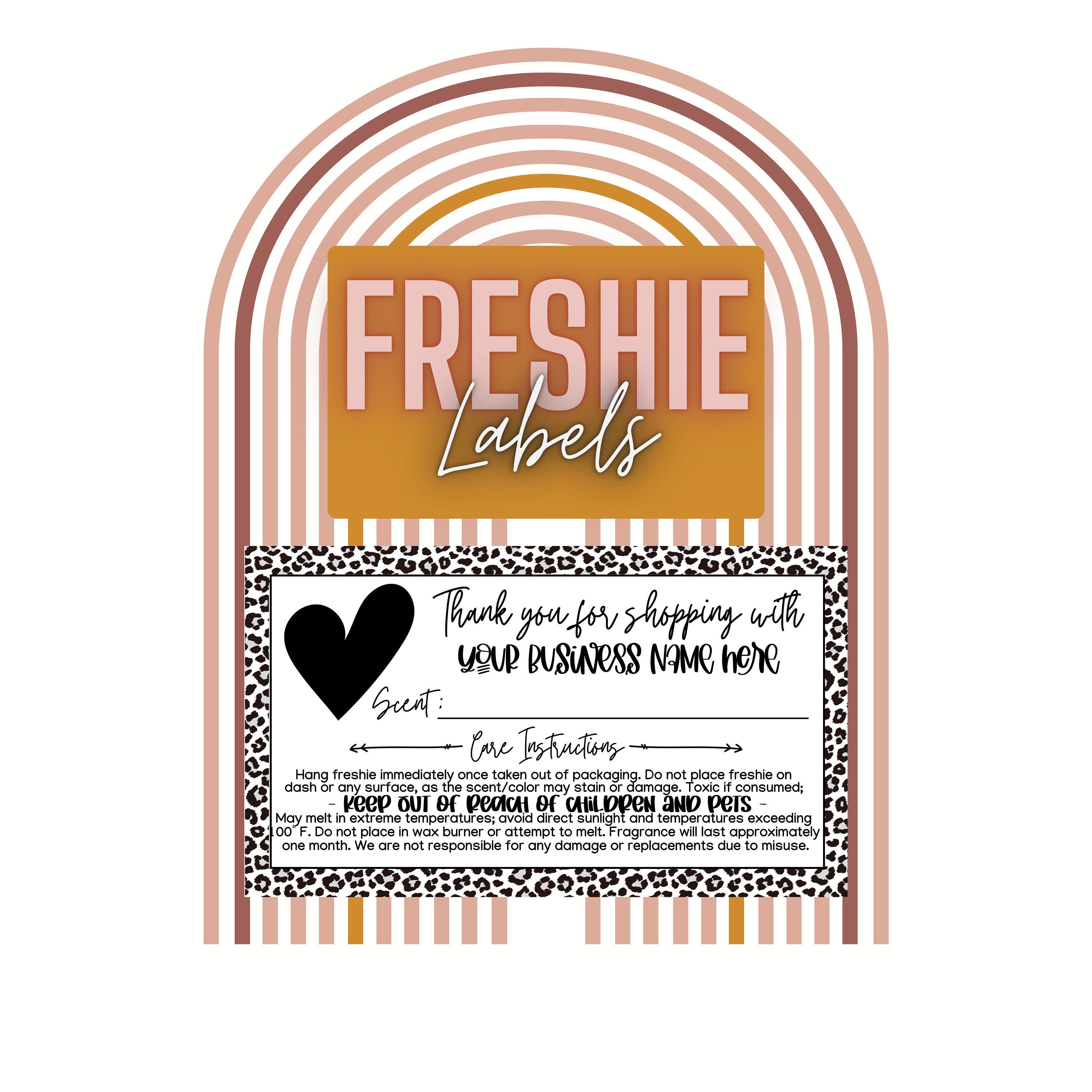 ROLL OF 250 Large Car Freshie Warning Labels Custom Warning - Etsy