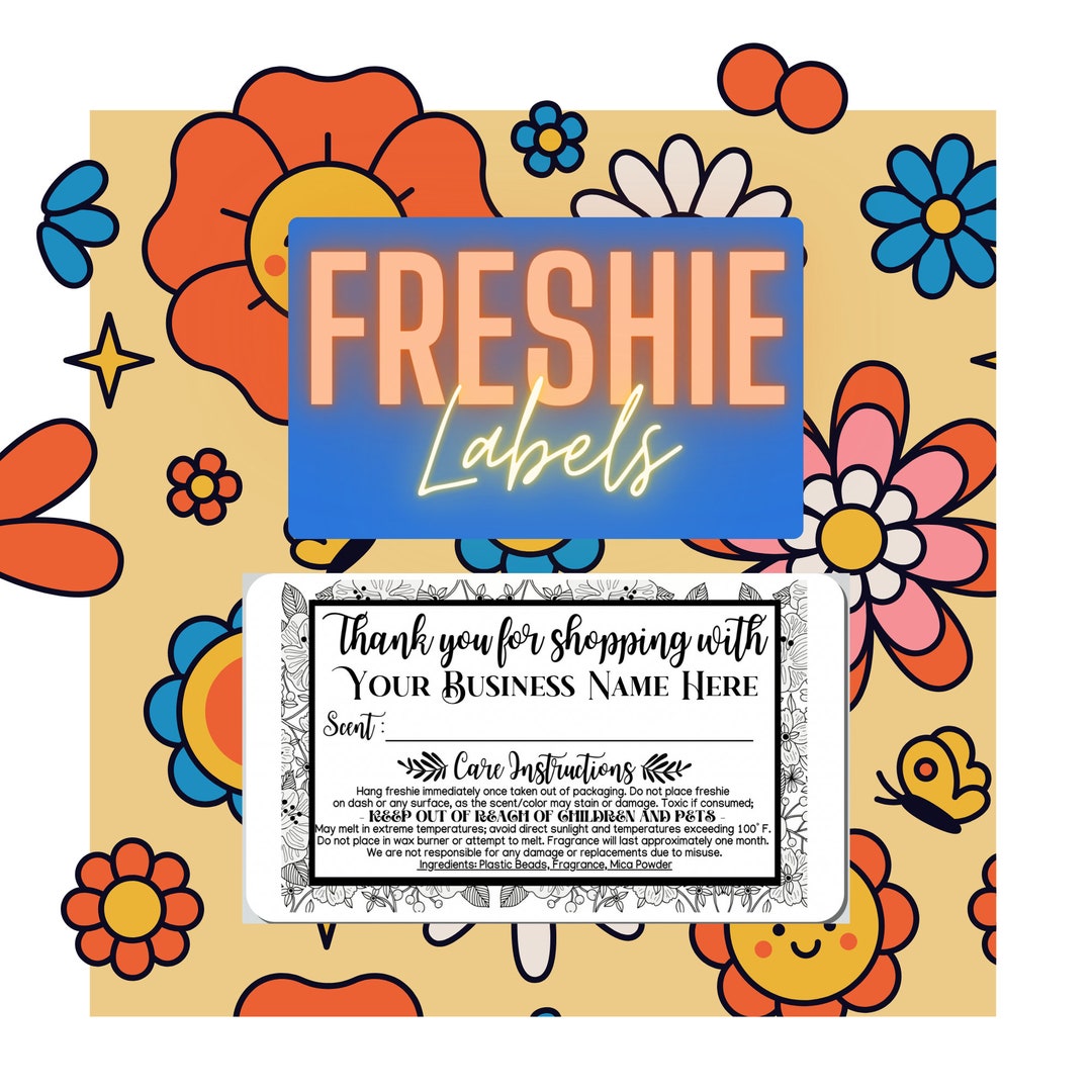 ROLL OF 250 - Large Car Freshie Warning Labels, Custom Warning Labels ...