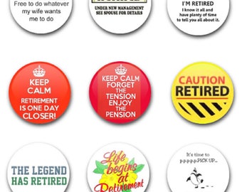 Retirement Badge - Etsy