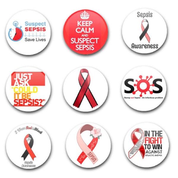 Sepsis Awareness Ribbon - Etsy