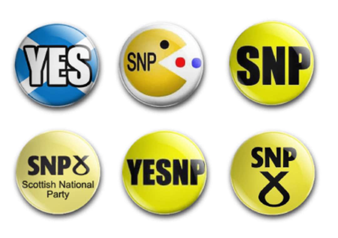 1 25mm Button Badge X6 SNP Party UK - Etsy