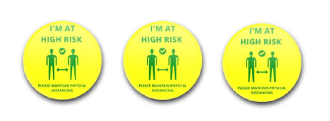 1" 25mm X3 Button Badge High Risk Set 1 - Etsy