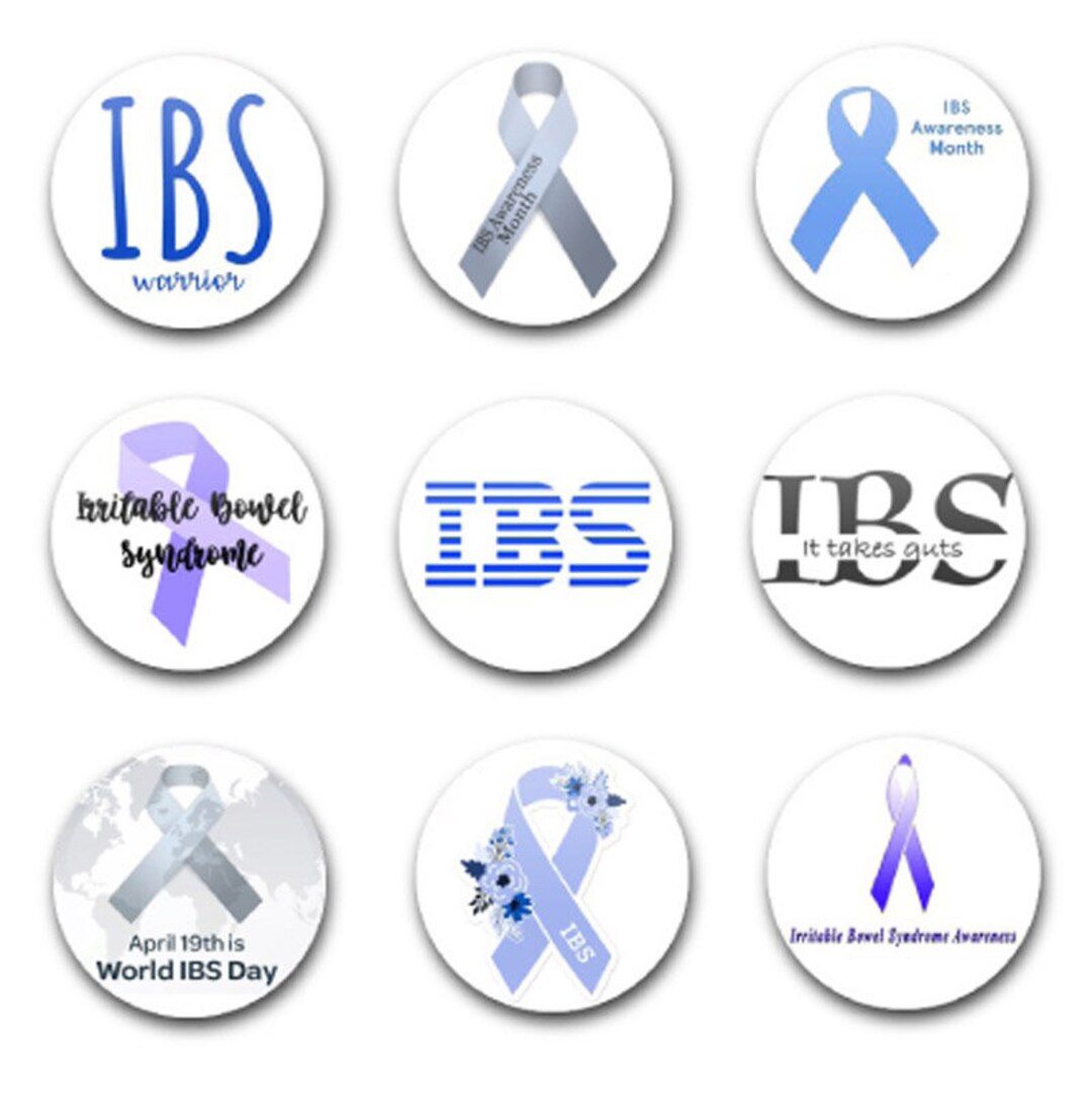 25mm 1" Button Badges X9 IBS Awareness - Etsy