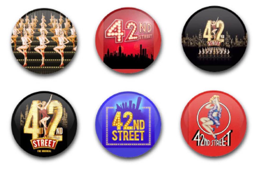 25mm 1" Button Badges X6 42nd Street - Etsy