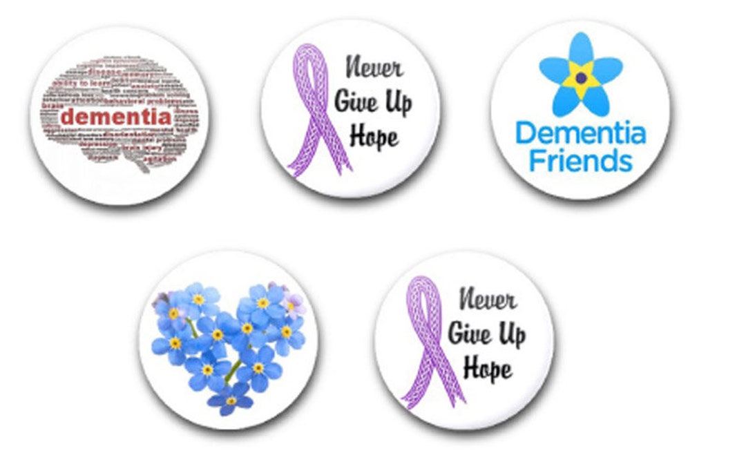 1 25mm Button Badge X5 Dementia - Etsy Sweden