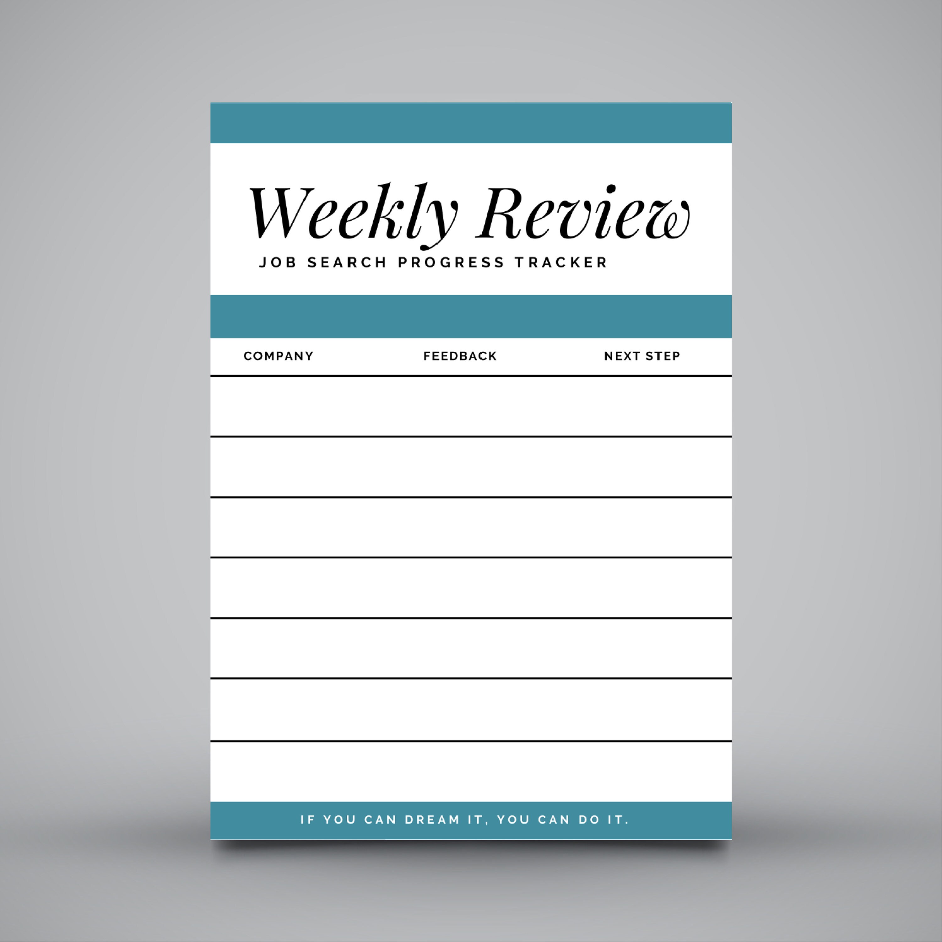 Buy Buy 1 Get 2 - Weekly Job Search Planner + Progress Tracker Bundle ...