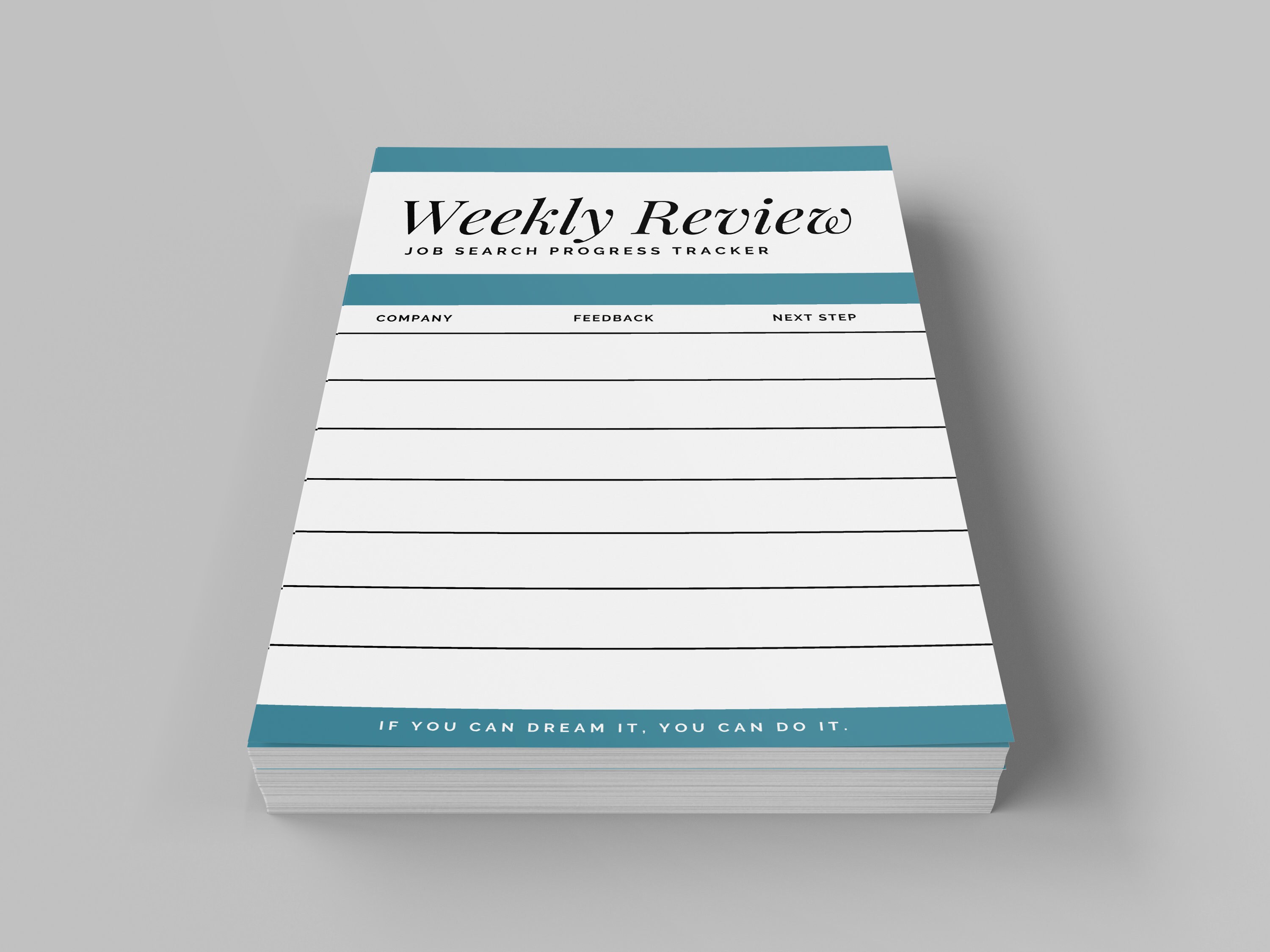 Weekly Job Search Progress Tracker Planner | Instant Download Printable ...