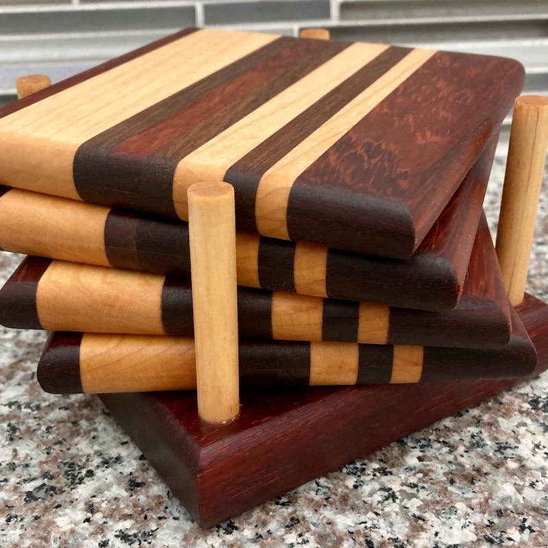 Wooden Drink Coasters - Etsy