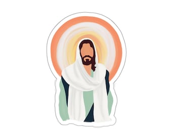 Divine Presence of Jesus Christ Vinyl Sticker for Faithful Displays ...