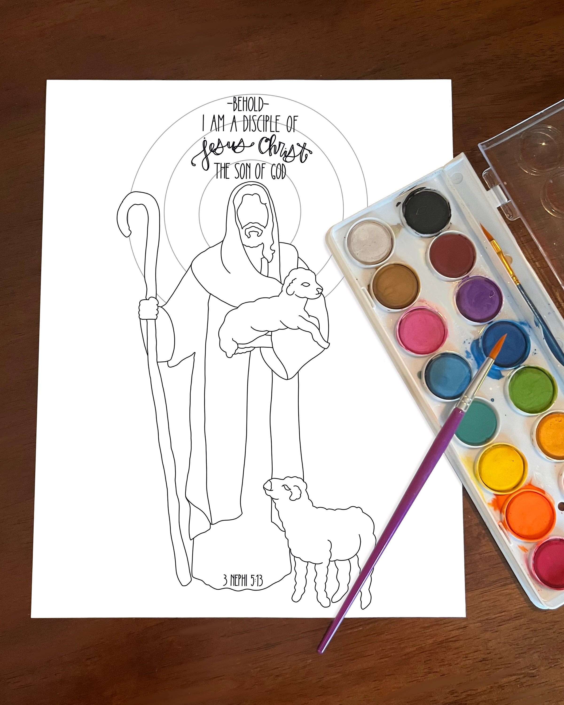 Disciple of Christ Coloring Page Digital Download - Etsy