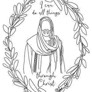 Christ and Youth Theme 2023 Coloring Page Digital Download - Etsy