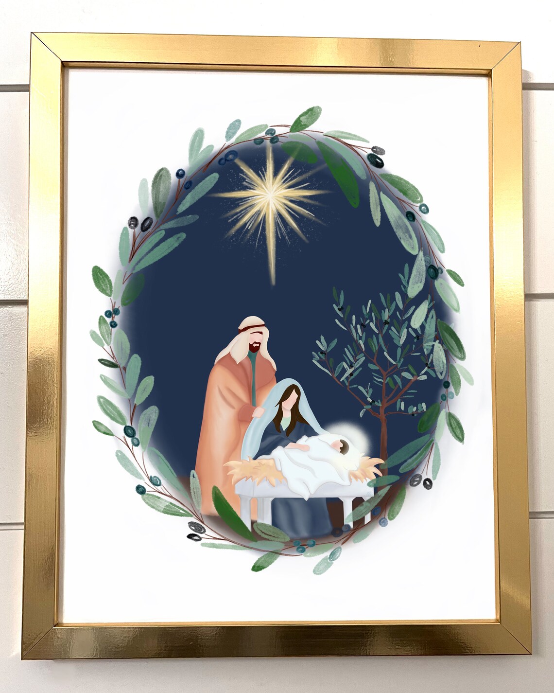 Watercolor Nativity Digital Download - Etsy