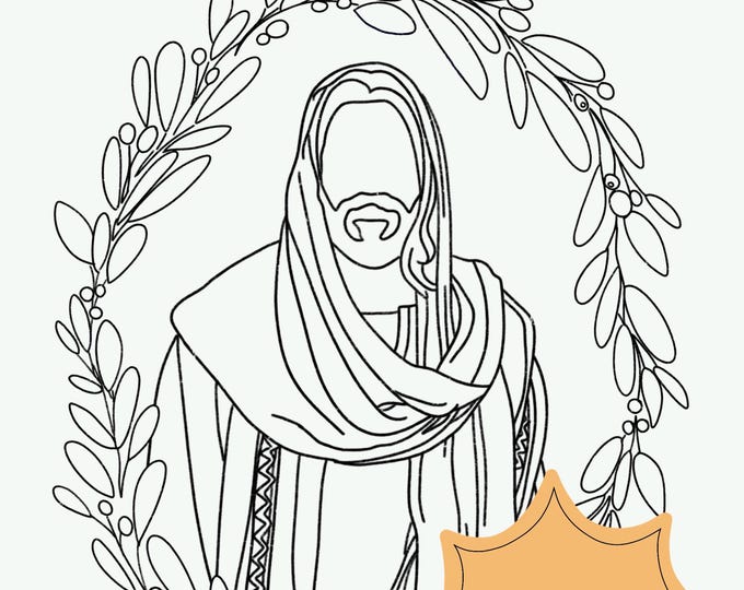 Look Unto Christ Line Art: LDS Coloring Pages (digital Download) - Etsy ...