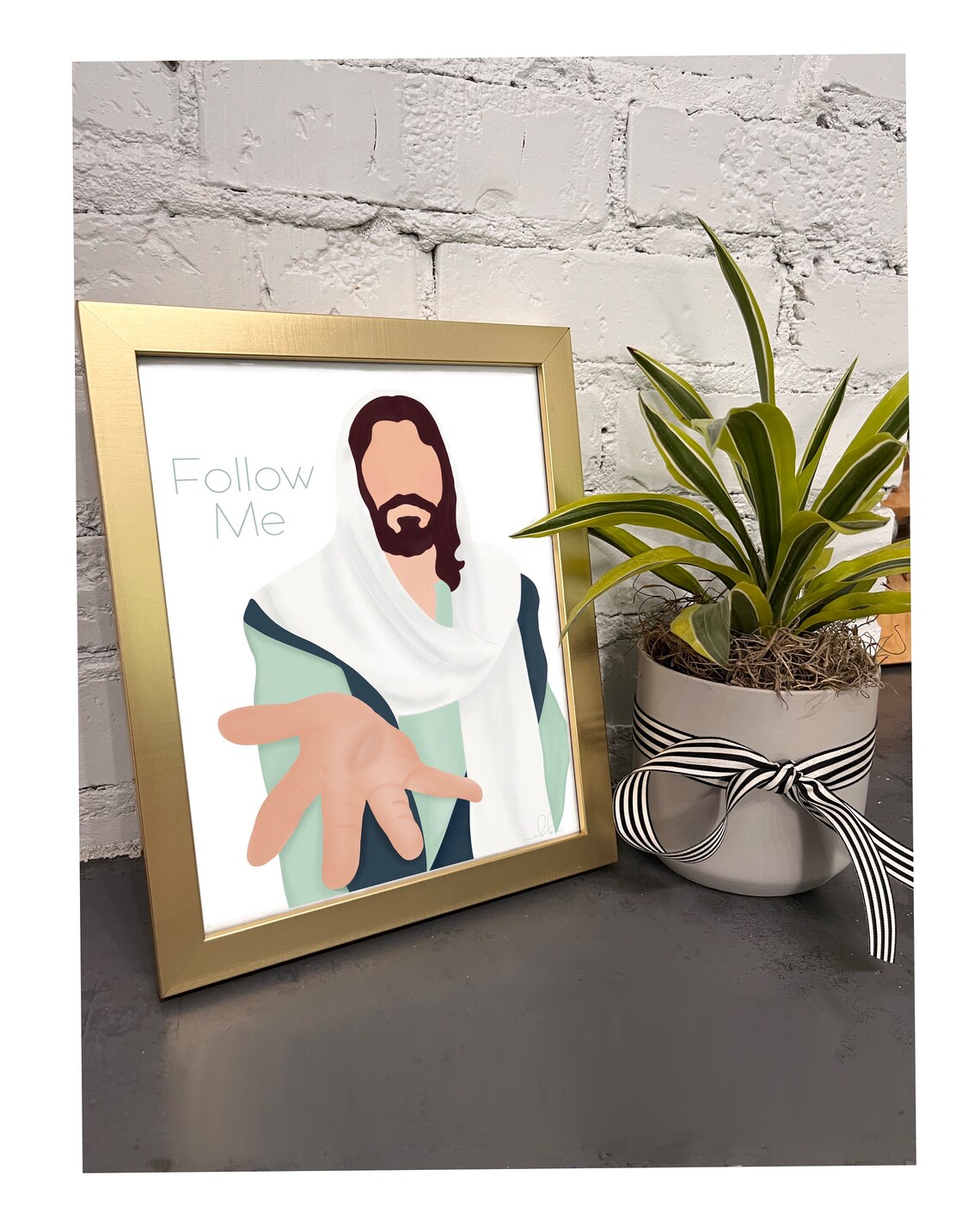 Christ “follow Me” Digital Watercolor - Etsy
