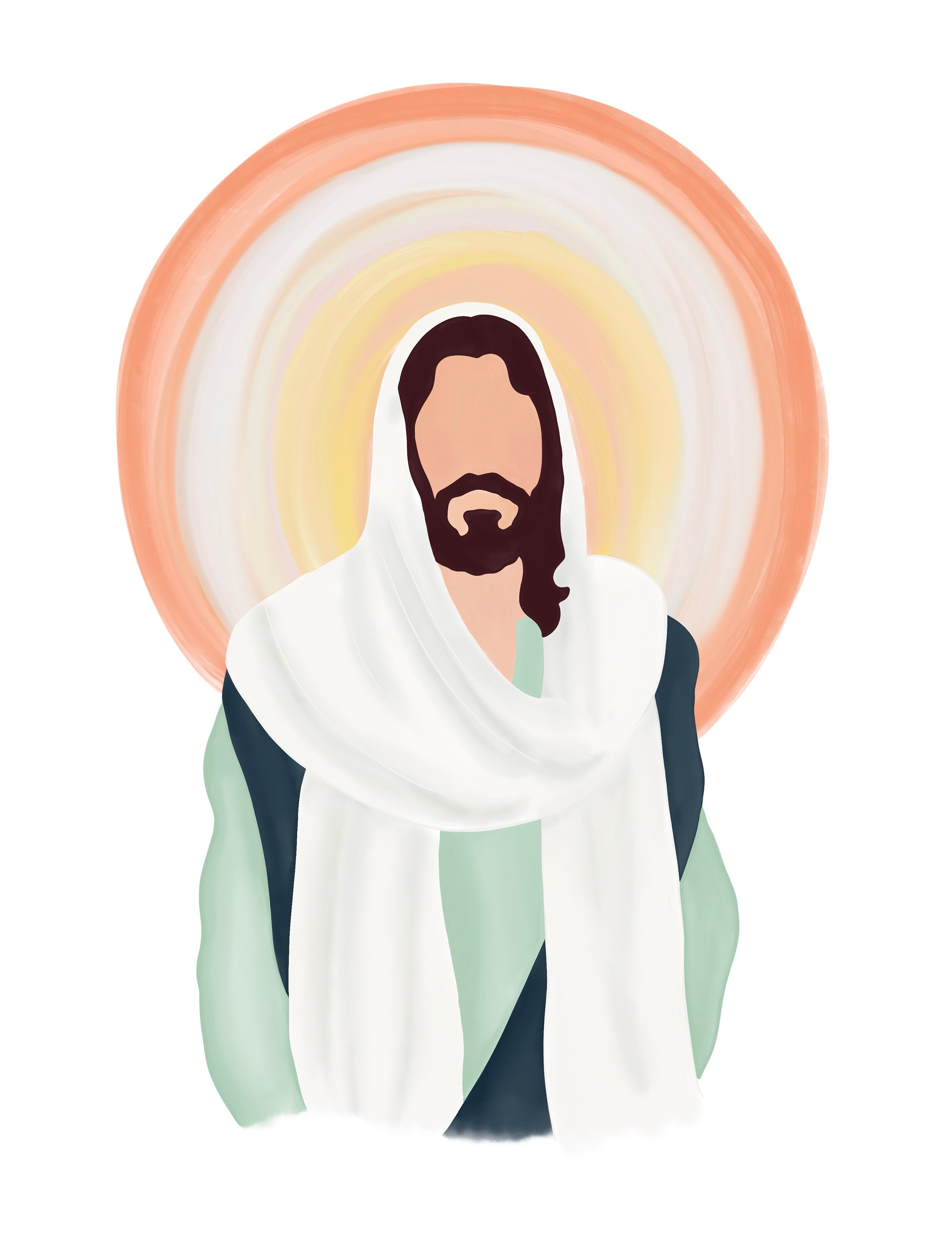 Christ Watercolor - Etsy