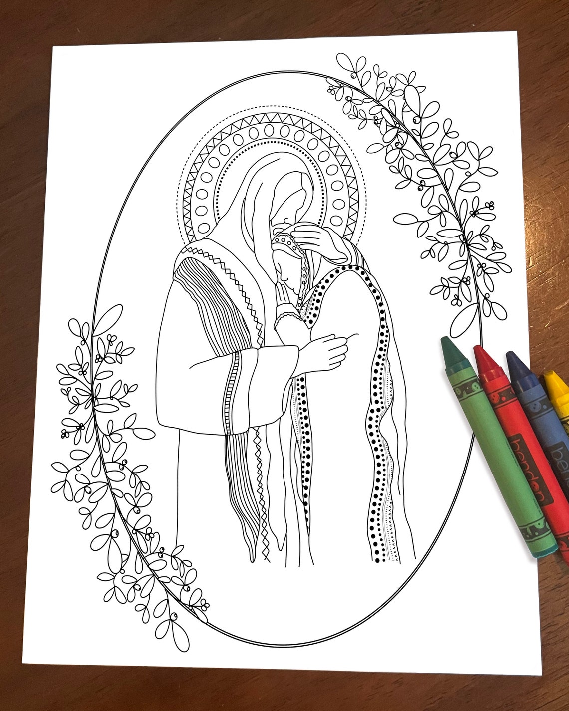 Comfort of Christ Coloring Page Digital Download - Etsy