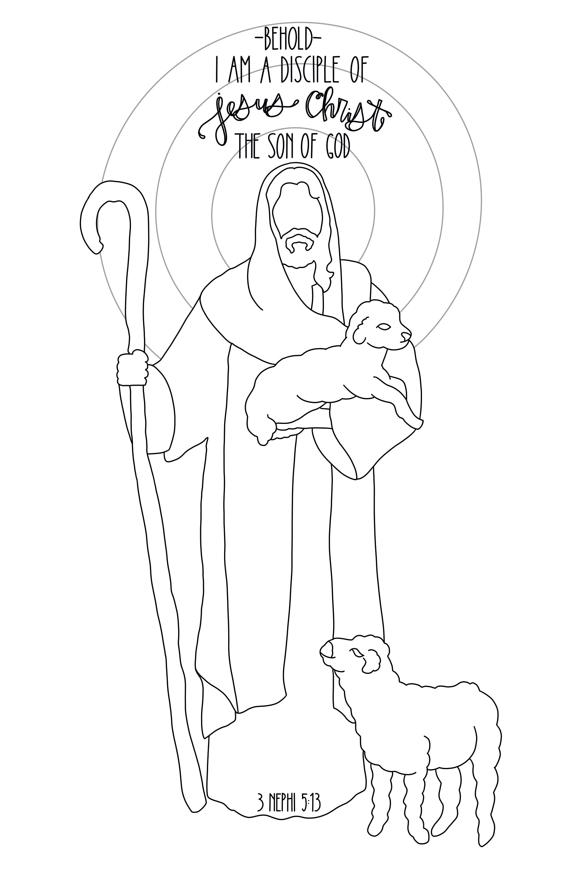 Disciple of Christ Coloring Page Digital Download - Etsy