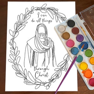 Christ and Youth Theme 2023 Coloring Page Digital Download - Etsy
