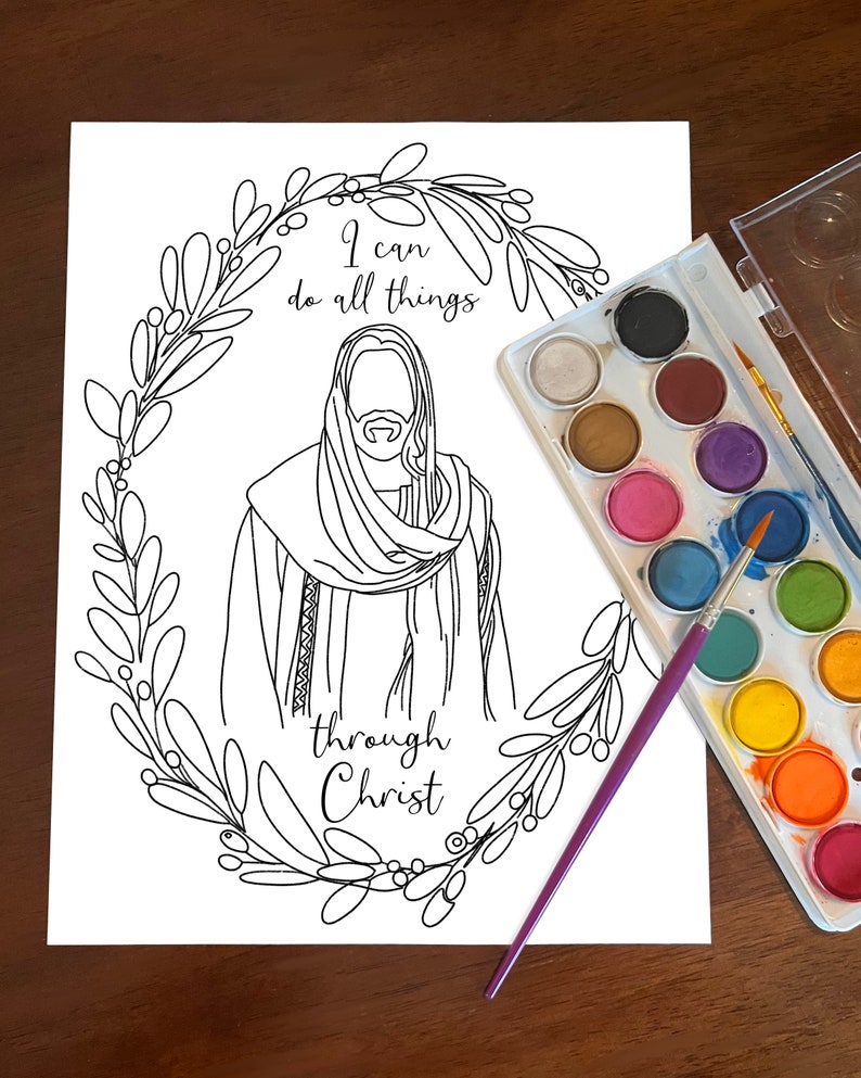Christ and Youth Theme 2023 Coloring Page Digital Download - Etsy